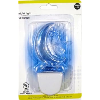 Blue LED Night Light, Various Designs - - Amazon.com