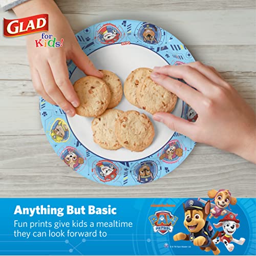 Glad for Kids Paw Patrol Paper Plates, 20 Count, 8.5 Inches ...