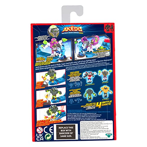 Akedo 14287 Ultimate Arcade Warriors Giants Mini Battling Action ...