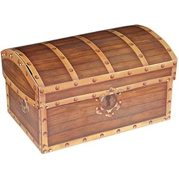 Amazon.com: Treasure Chest Box Party Accessory (1 count) (1/Pkg ...