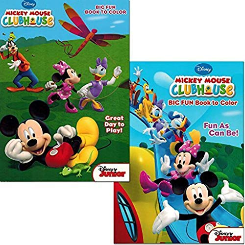 Mickey Mouse Clubhouse Coloring Book Set (2 Books - Mickey Mouse and ...