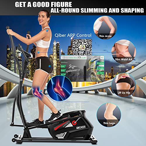 ANCHEER Elliptical Machine, Quiet & Smooth Magnetic Elliptical Cross ...