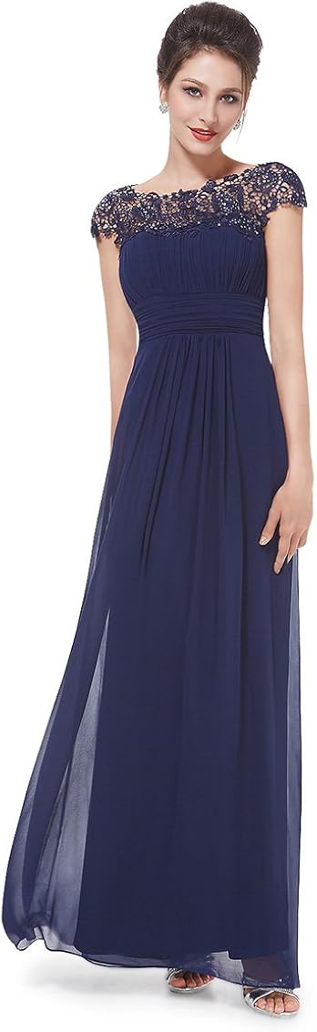 Ever-Pretty Dentelle Robe de Soirée Longue Femme Taille Empire 09993 ...