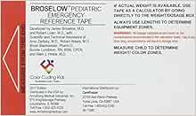 Broselow Pediatric Emergency Tape 2017: Broselow, James, MD ...