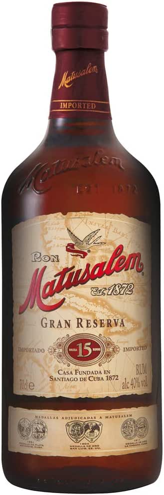 Matusalem Ron Añejo, 15 años - 700 ml: Amazon.es: Alimentación y bebidas