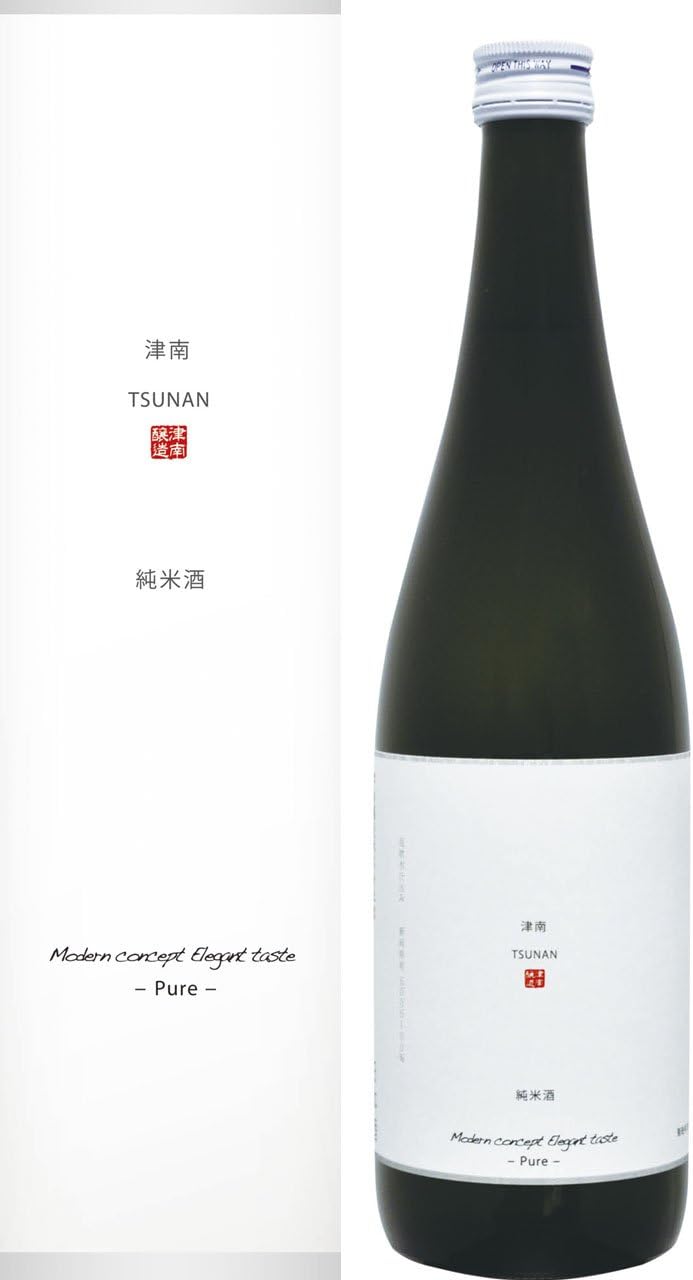 Amazon.co.jp： 津南醸造 純米酒 TSUNAN 720ml （化粧箱入り）: 食品・飲料・お酒