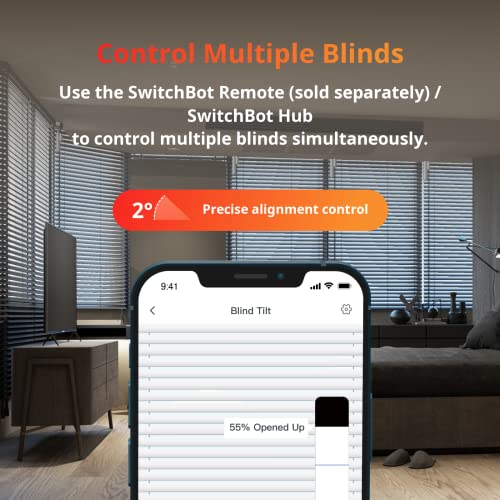 SwitchBot Smart Motorized Blinds Kit - Electric Blinds 3Pack with 2.4G ...