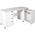 South Shore Crea Sewing Craft Table on Wheels, Pure White : Amazon.ca: Home