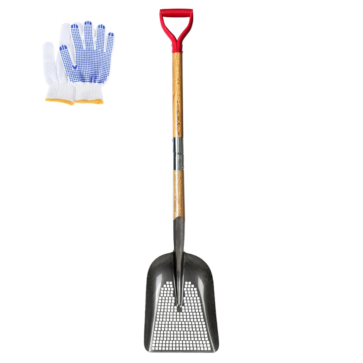 CNCZJM Sifting Scoop Shovel, Sieve, Sifter Transfer Shovel Steel Sand ...