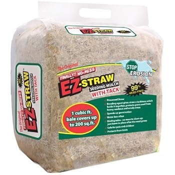 Amazon.com: EZ-Straw Seeding Mulch with Tack - Biodegradable Organic ...