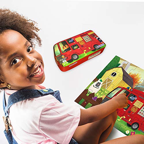 Puzzles for Kids Ages 12 Year Old 24 Pieces Large Fire Truck Kids ...
