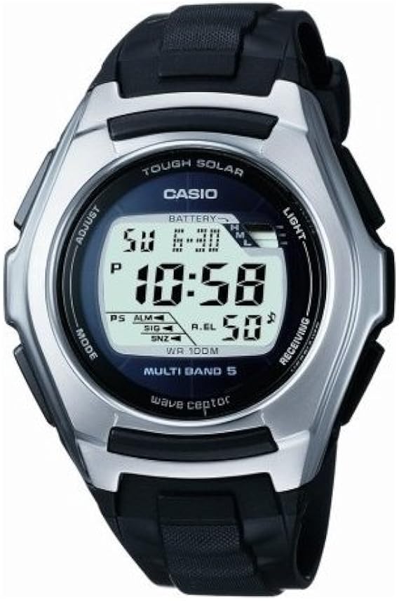 Casio WV-M120E-1VER Wave Ceptor Solar powered Digital Watch: Casio ...