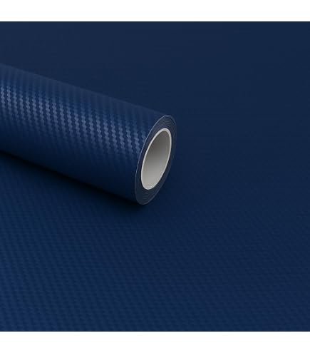 Matte Automotive Vinyl Film RockRose 3D Matte Navy Blue Carbon Fiber ...