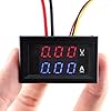 Eiechip LED Digital Voltmeter Ammeter, Mini DC Digital Multimeter 100V 10A, Blue Red LED Amp ...
