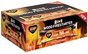 Amazon.com: Zip 091636 Wood 2-in-1 Firestarter (8 Pack): Home & Kitchen