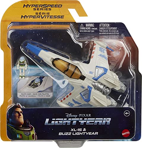 Mattel Disney Pixar Lightyear Hyperspeed Series XL-15 Spaceship & Buzz ...