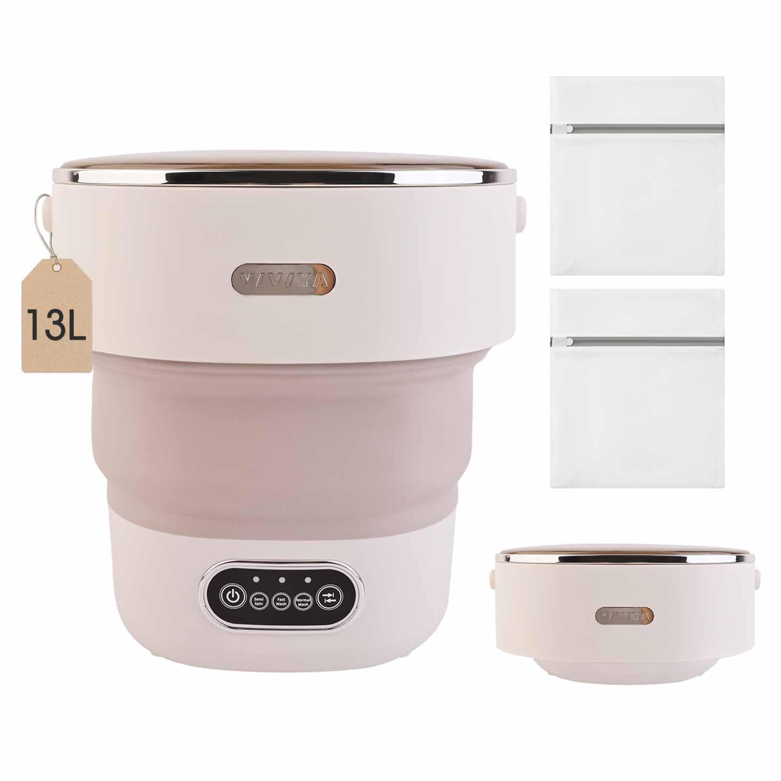VIVIYA 13L Portable Washing Machine, Mini Foldable Washer with Spin ...