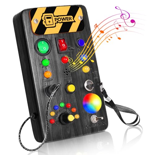 TINTECUSA Busy Board Montessori Toys for Toddler, Wooden Sensory Board ...