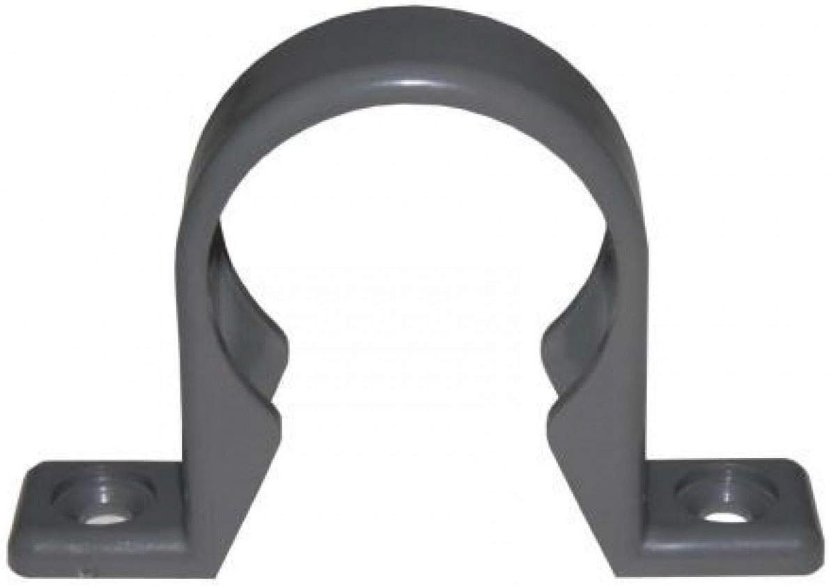 FLOPLAST Solvent Grey 40mm (43mm) Waste Pipe Clip – Bag of 2 – BigaMart