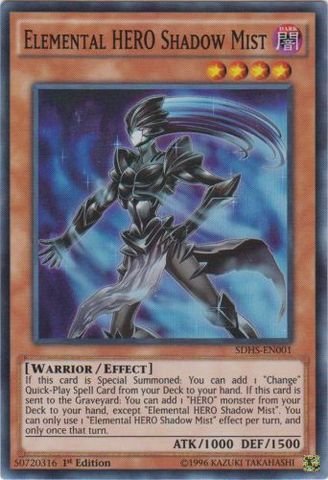 Buy Yu-Gi-Oh! - Elemental HERO Shadow Mist (SDHS-EN001) - Structure ...