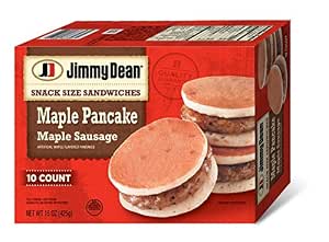 Jimmy Dean Snack Size Maple Pancake & Sausage Sandwiches, 10 Count ...