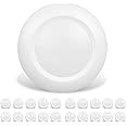 JULLISON 8 Packs 6 Inch LED Low Profile Recessed & Surface Mount Disk ...