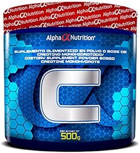 Alpha Nutrition Creatina Mono Hidratada en Polvo, 500 g : Amazon.com.mx ...