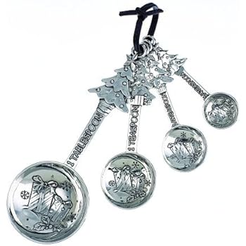 Amazon.com: Spode Christmas Tree Measuring Spoon, Set of 4: Kitchen ...
