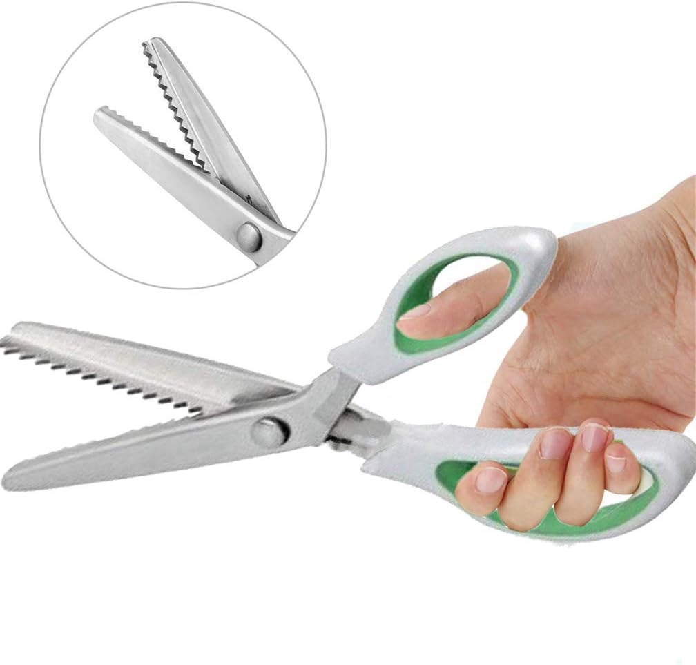 Zig Zag Tailor Scissors+Yarn Thread Snippers – Stainless Steel Two-tone ...