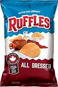 Amazon.com: Ruffles All Dressed Flavored Potato Chips, 8.5 Ounce: Prime ...
