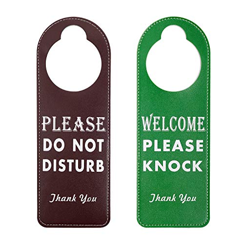 Kichwit Do Not Disturb Door Hanger Sign, 2 Pack Please Do Not Disturb ...