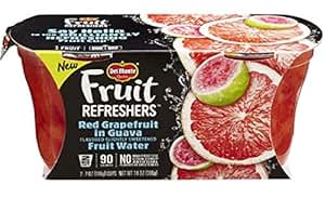 Amazon.com : Del Monte Refreshers Snack Cups, Red Grapefruit In Guava ...