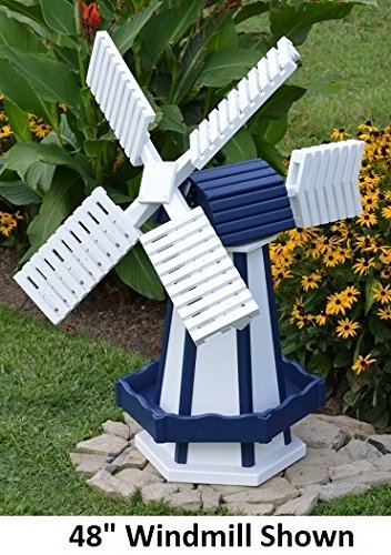 Wood Windmill Yard Decoration | Shelly Lighting
