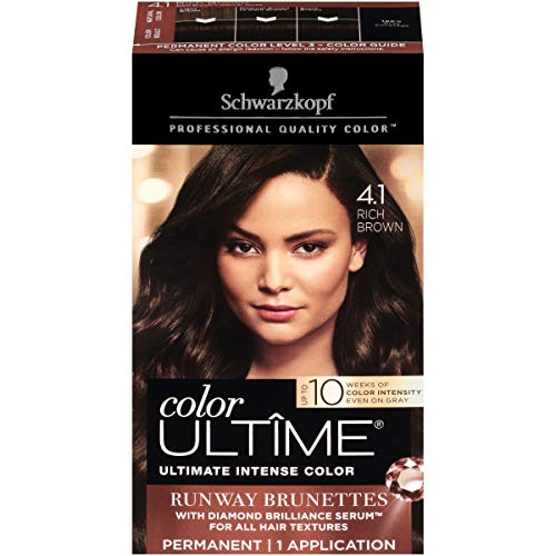 Schwarzkopf Color Ultime Hair Color Cream, 4.1 Rich Brown | Amazon ...