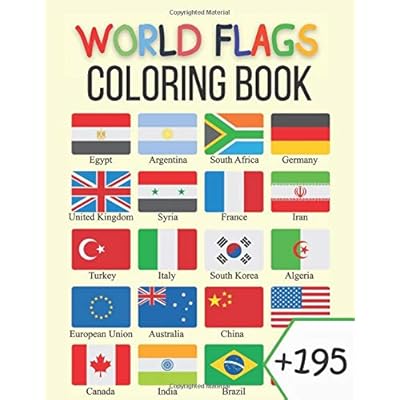 World Flags Coloring Book: Explore 195 countries and Nepal | Ubuy