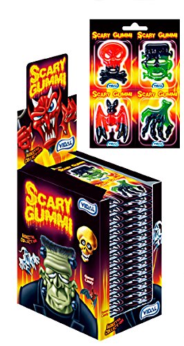 Amazon.com : Vidal Scary Gummi Monster Collection 4 Packs (Case of 18 ...