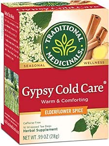 Amazon.com: Traditional Medicinals Gypsy Cold Care Herbal Tea - 16 Tea ...