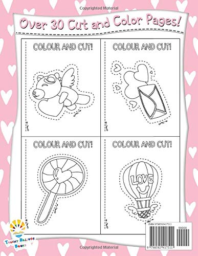Valentine's Day Scissor Skills Preschool Workbook for Kids: A Fun ...
