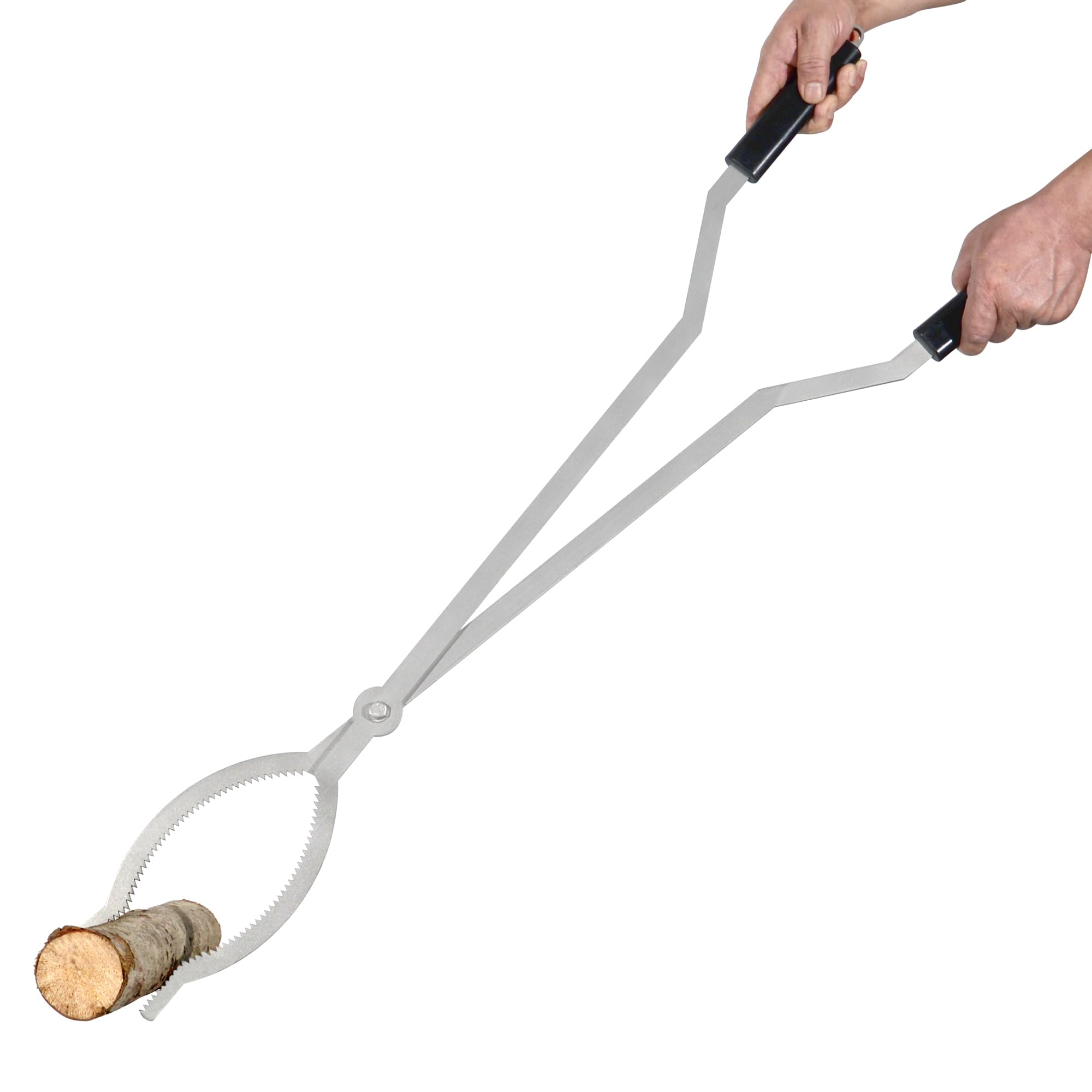 40" Fire Tongs Firewood Grabbers, Stainless Steel Large Fire Pit Tool ...
