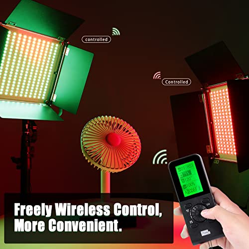 RGB LED Photography Light with Wireless Remote, 2600k-10000k CRI 97 ...