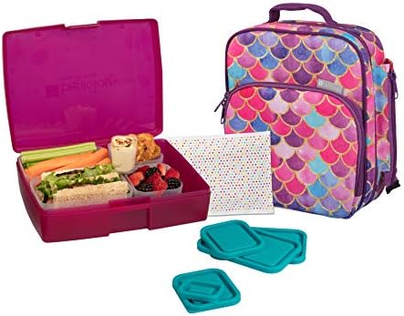 سعر Bentology Lunch Bag and Box Set for Girls, 9 Pieces Total - Kids ...