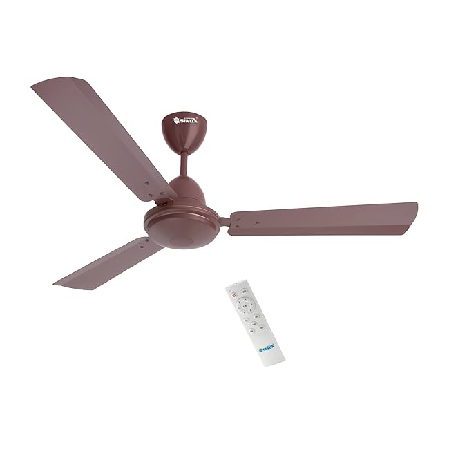 SINOX Hybrid Dual Input BLDC Ceiling, 35 Watt Fan with Remote (Mett ...