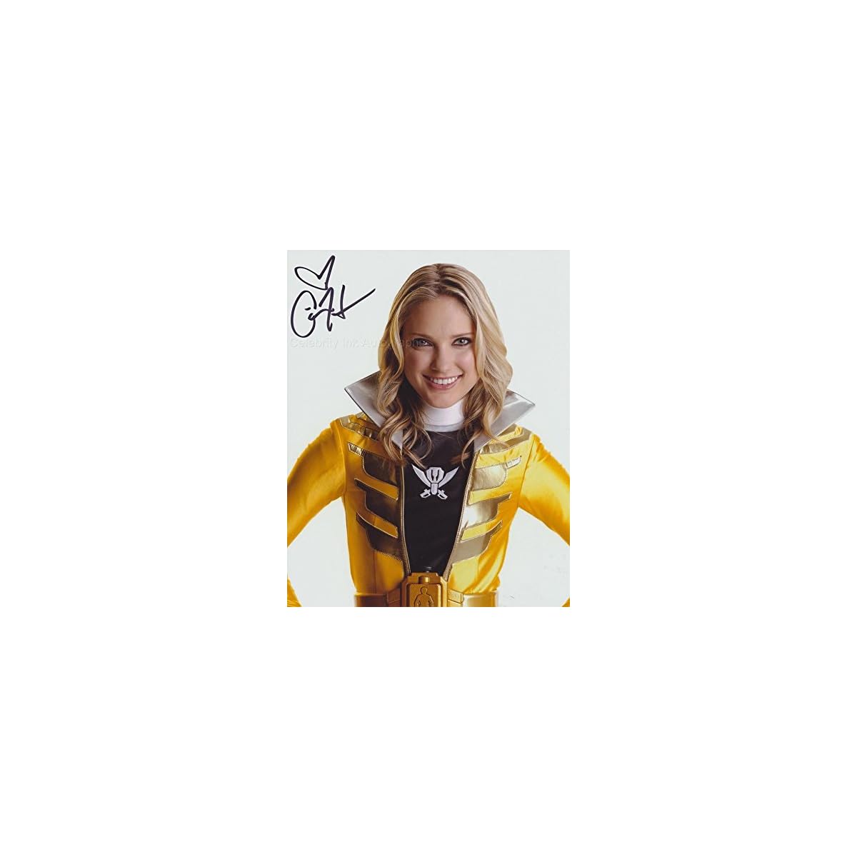 CIARA HANNA as Gia Moran the Yellow Megaforce Ranger – Power Rangers ...