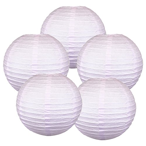 Buy Just Artifacts 8 Lilac Paper Lanterns Set Of 5 Click For More Chinese Japanese Paper 