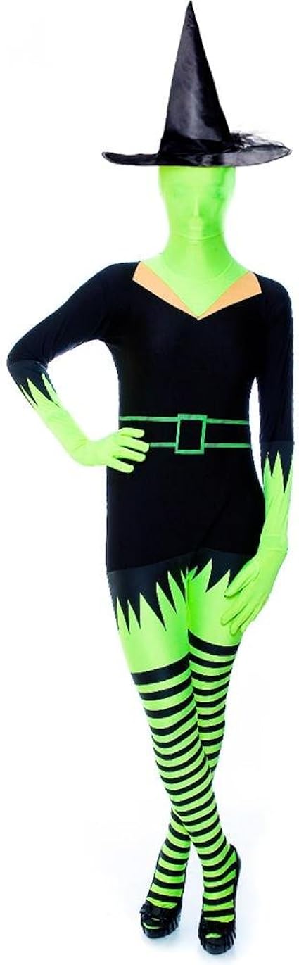 Amazon.com: Morphsuits Morphsuit Premium Green Witch: Clothing