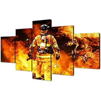 Amazon.com: Firefighter Training Motivation Poster for Fire Departments ...