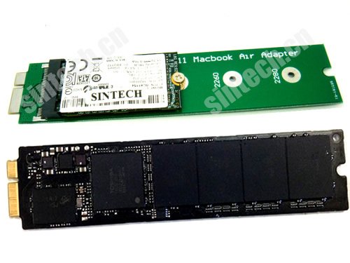 Sintech M.2 NGFF SSD 18Pin Adapter Card for Upgrade 2010-2011 Year ...