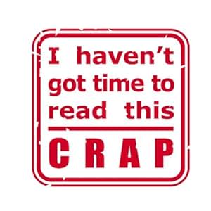 Amazon.com : Abusive Stamps: I Haven't Got Time to Read this CRAP ...