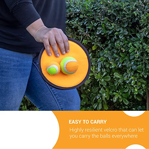 Mayershop Velcro Paddle Ball Catch Set - Toss and Catch Ball Set ...