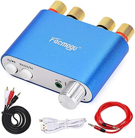 S800 Mini Stereo Amplifier 50Wx2 Bass Bluetooth Receiver, DC 9-24V 12V ...